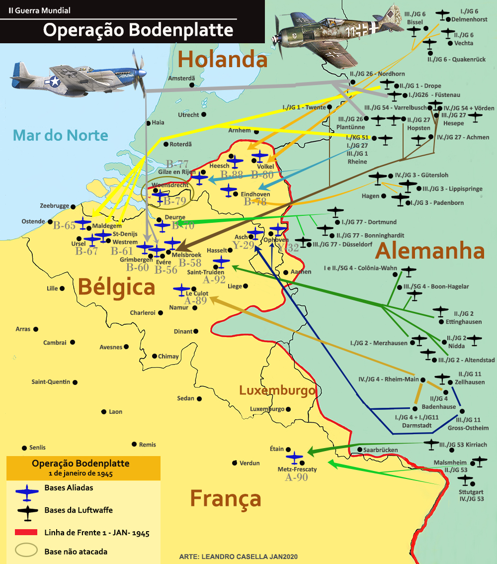 Unternehmen Bodenplatte » Força Aérea