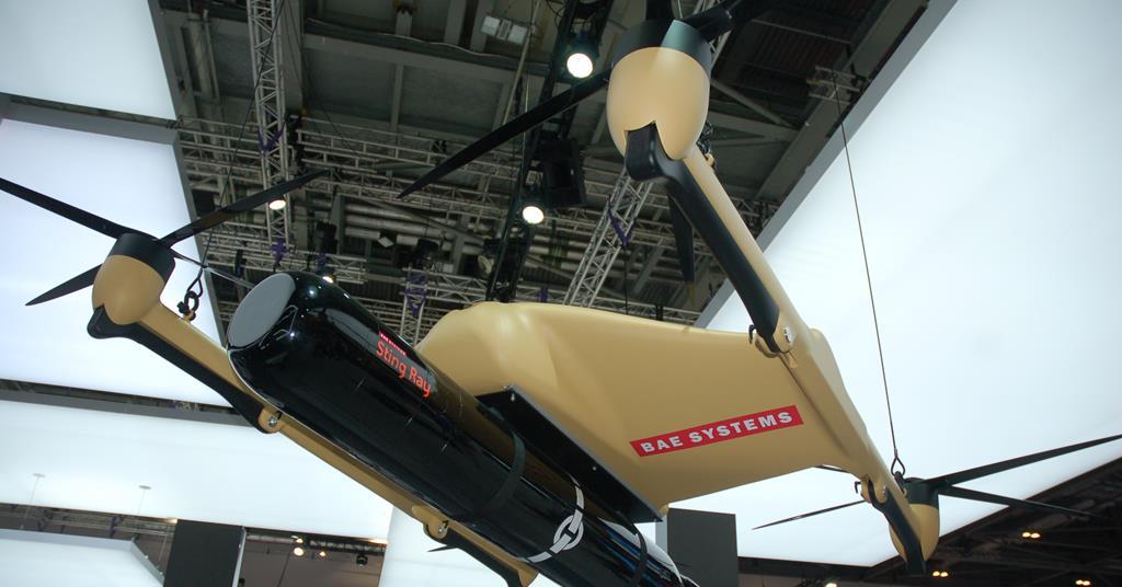 BAE/Malloy apresentam drone T-650 na DSEI 2021 » Força Aérea