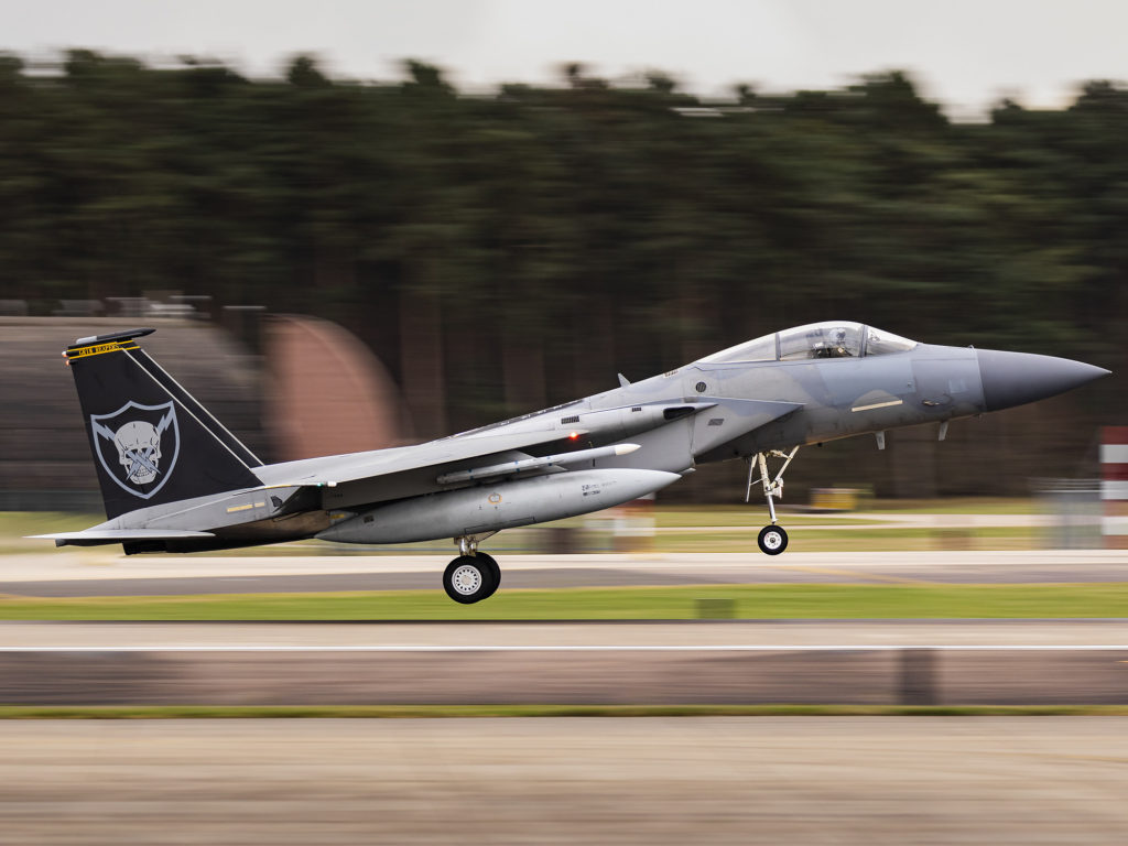 Pintura especial para os 45 anos de F-15 Eagle na Europa » Força Aérea