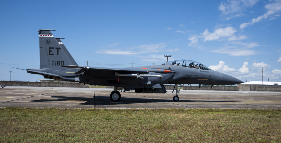 F-15E da 53th Wing lança o 1º AIM-120D3 AMRAAM » Força Aérea