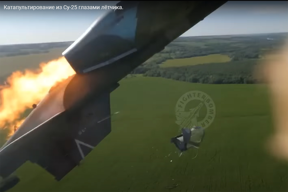 VÍDEO: piloto russo de Su-25 filma sua própria ejeção em combate