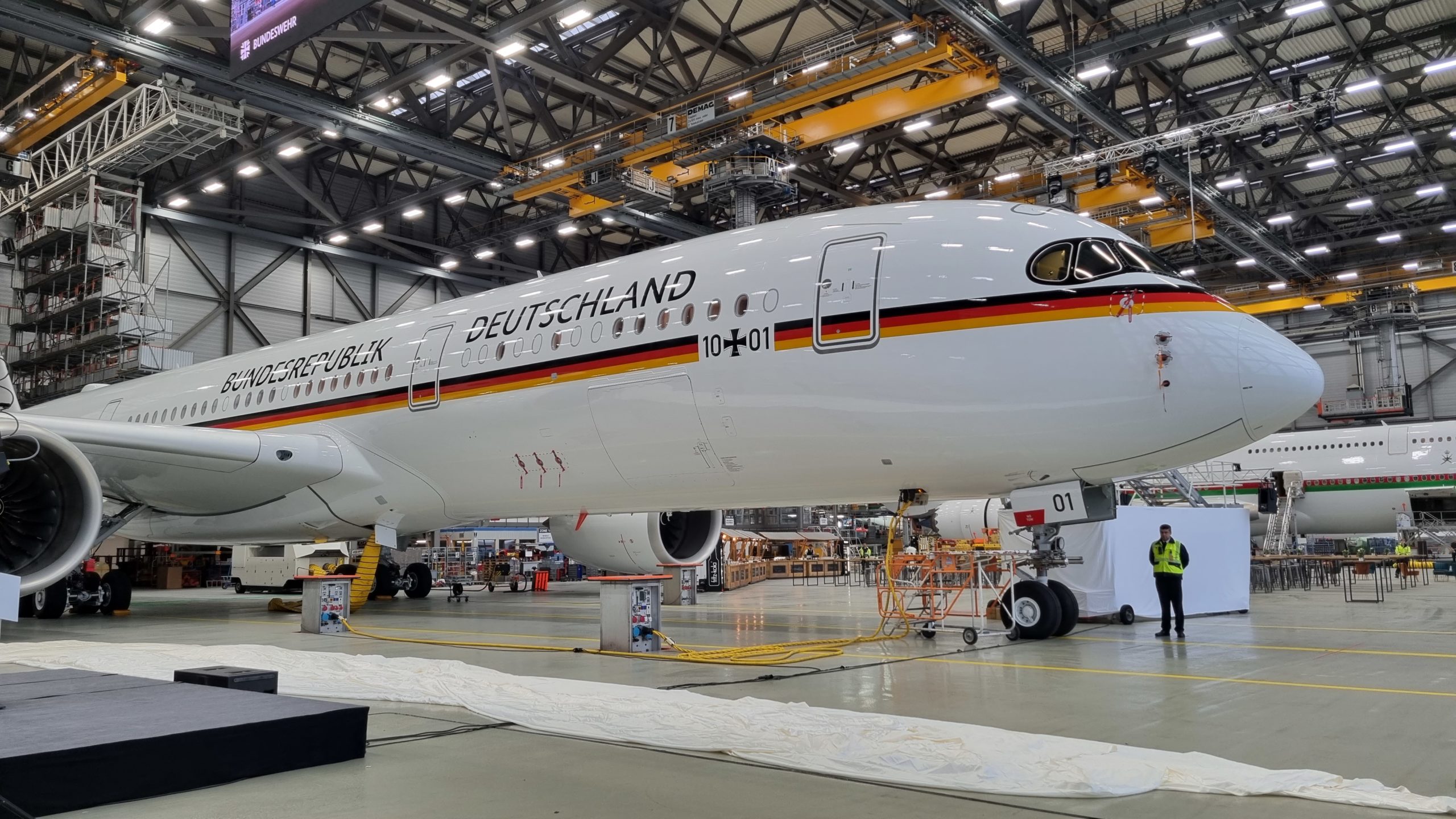 Luftwaffe recebeu primeiro Airbus A350 em configuração VIP