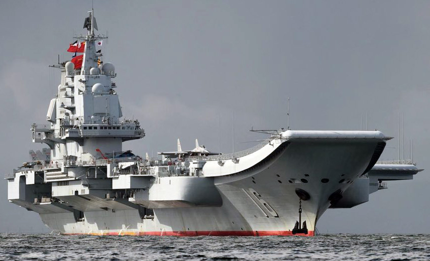 Porta-aviões chinês Liaoning lança 130 aeronaves em quatro dias