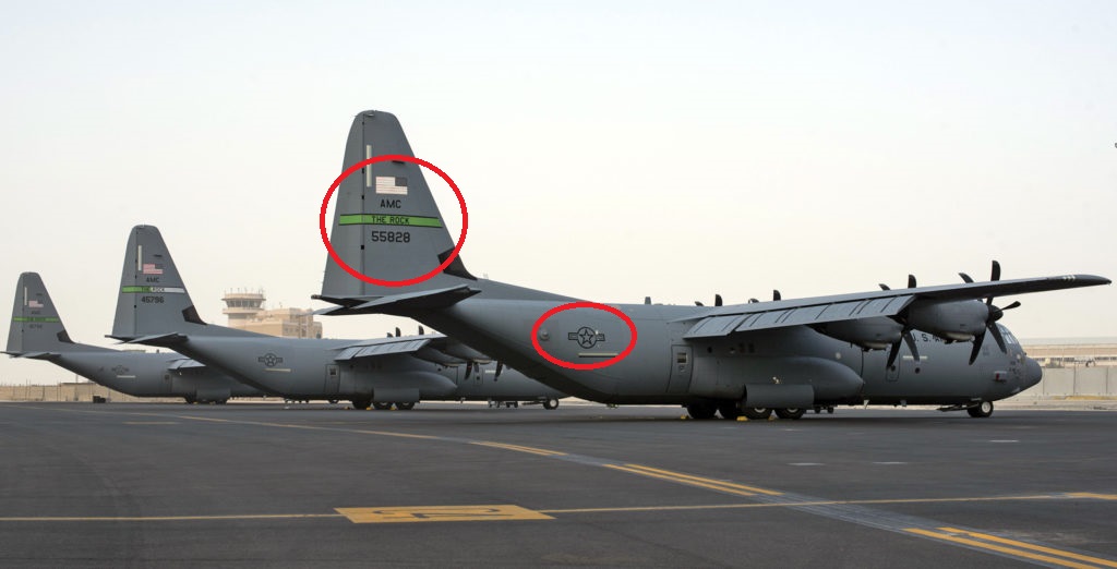 USAF remove marcas dos seus aviões-tanque e de transporte – Força Aérea